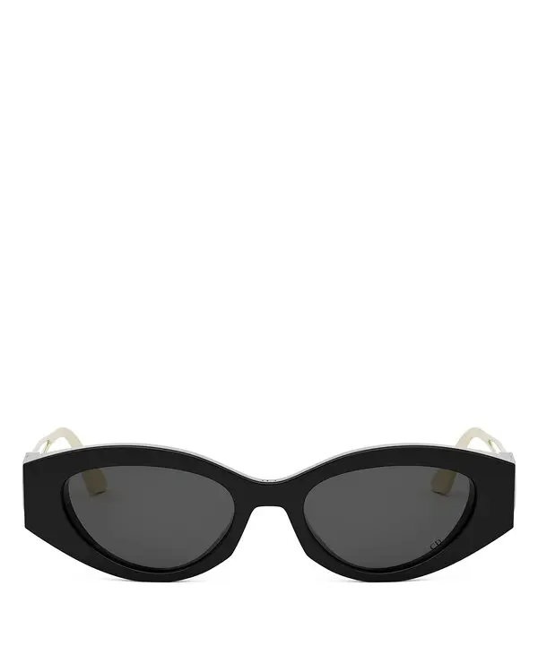 Dior 30montaigne B6i Oval Sunglasses - Black/smoke