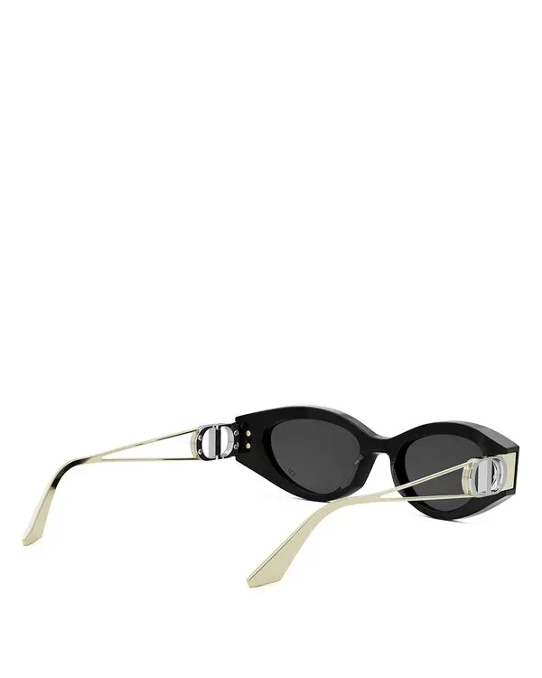 Dior 30montaigne B6i Oval Sunglasses - Black/smoke