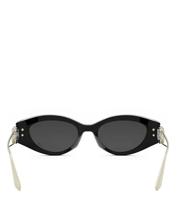 Dior 30montaigne B6i Oval Sunglasses - Black/smoke