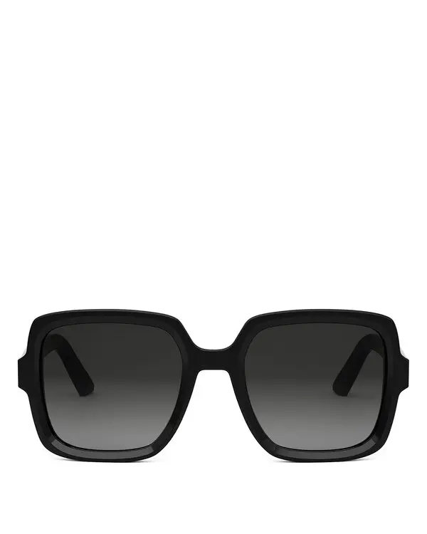 Dior Midnight S4i Square Sunglasses - Black/smoke Grad