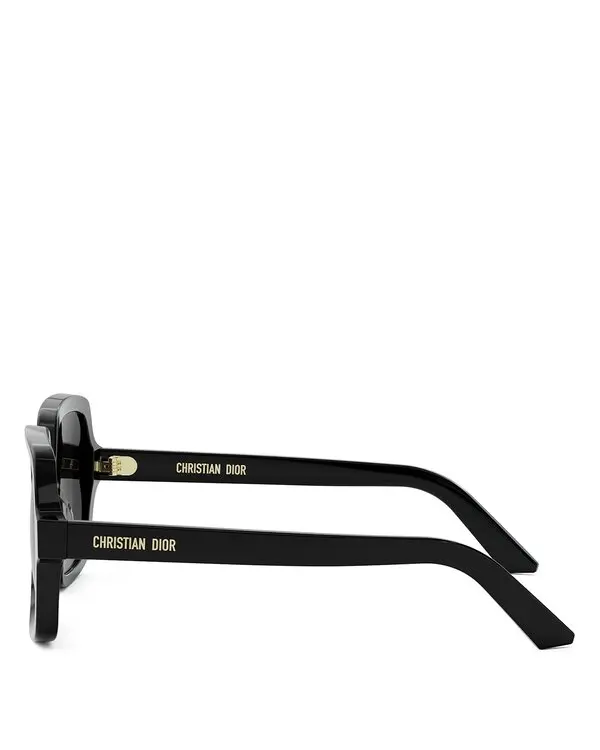 Dior Midnight S4i Square Sunglasses - Black/smoke Grad