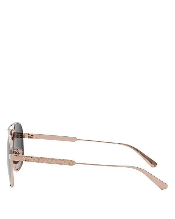 Dior Cannage A1u Square Sunglasses - Gold/smoke