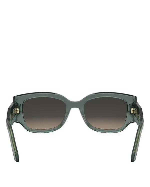Dior Signature S13i Rectangle Sunglasses - Green/rovieux