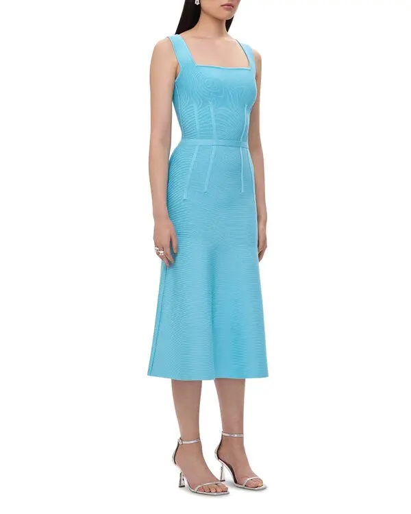 cecilia bodycon midi dress blue Celine Stretch Midi