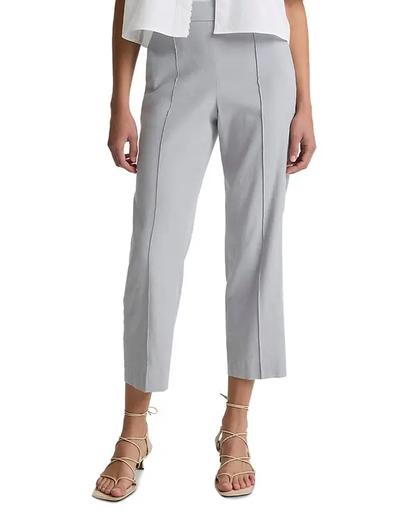 Vince Linen-blend Pull-on Tapered Pants - Bay Mist