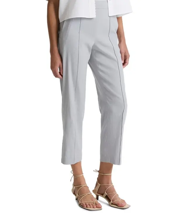 Vince Linen-blend Pull-on Tapered Pants - Bay Mist