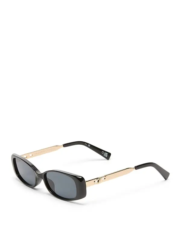 Le Specs Lil Starlight Rectangle Sunglasses - Black
