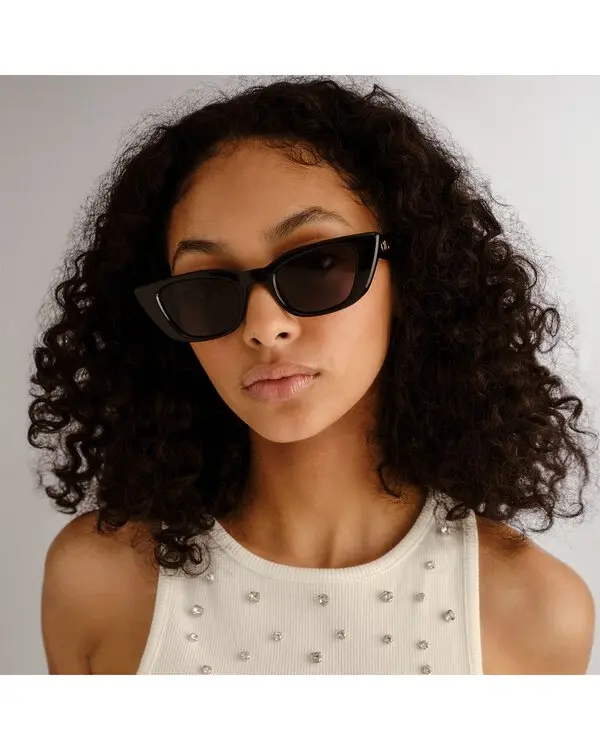 Le Specs Dream Lover 50mm Cat Eye Sunglasses - Black
