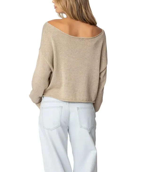 EDIKTED Aviv Wide Neck Oversized Sweater
