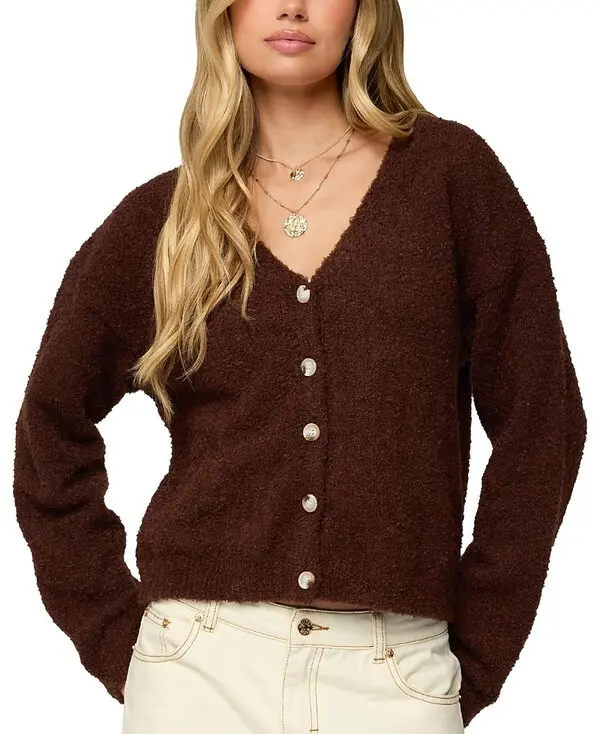 EDIKTED Knitted Cardigan - Brown