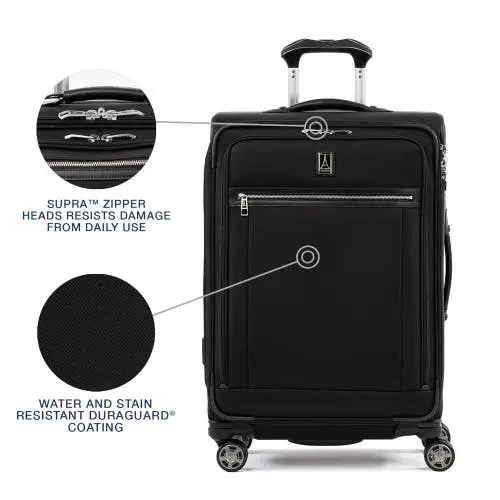TRAVELPRO Platinum Elite 25-inch Expandable Spinner Luggage - Shadow Black