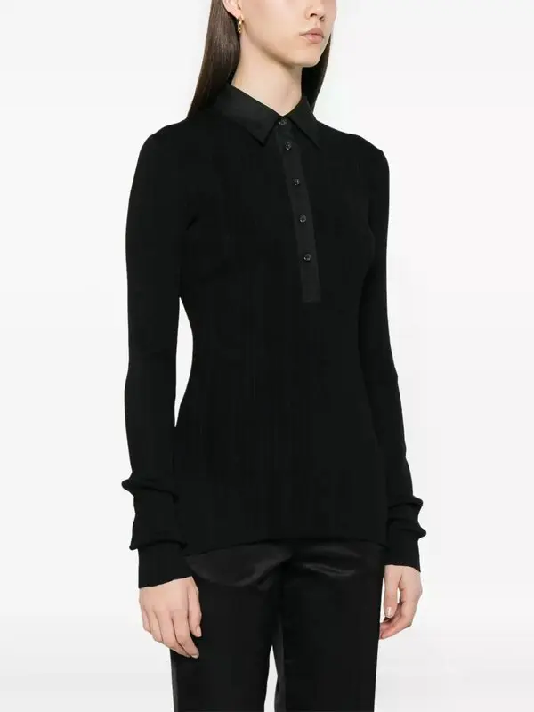 TOTEME Knitted Polo Top