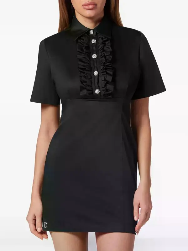 Philipp Plein Ruffle-trim Minidress