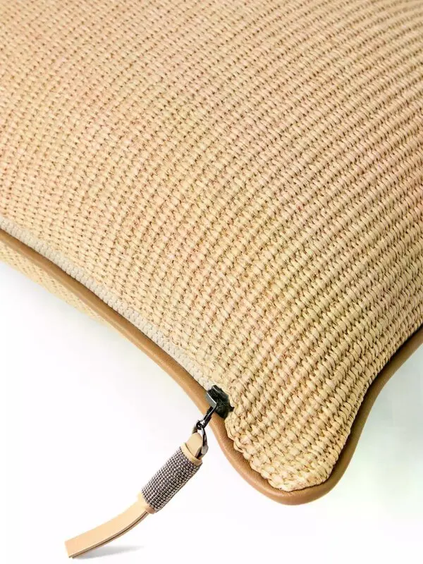 Brunello Cucinelli Techno Raffia Cushion