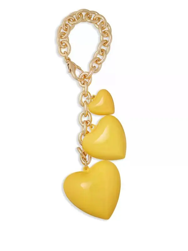 ROXANNE ASSOULIN The Puffy Triple Heart Bag Accessory - Gold