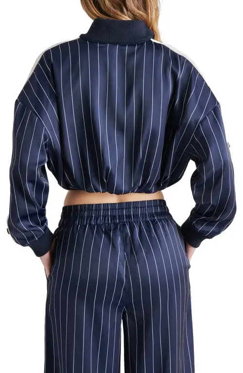 Steve Madden Beckham Pinstripe Crop Jacket