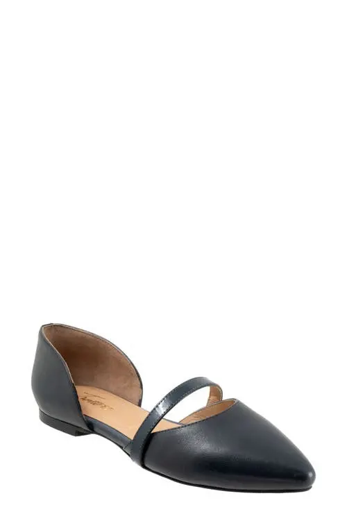 Trotters Emory D'orsay Flat - Navy