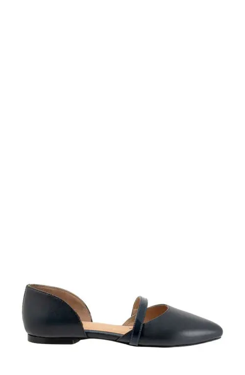 Trotters Emory D'orsay Flat - Navy
