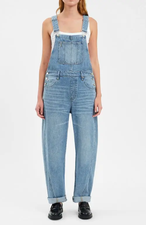 DAZE Canyon Barrel Leg Denim Overalls