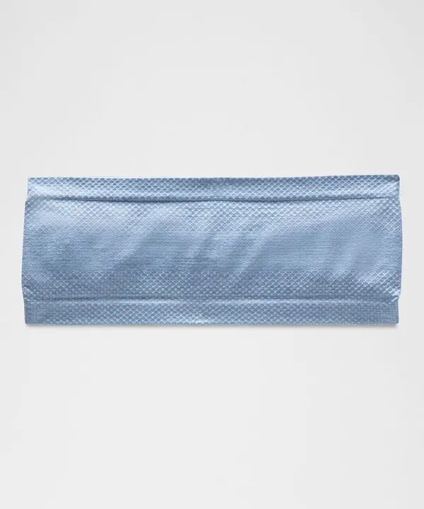 Lululemon Metal Vent Tech Seamless Wide Headband - Foam Cloud/prep Blue