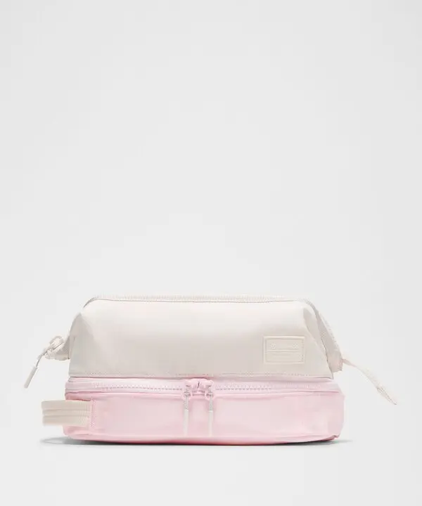 Lululemon Dual-compartment Toiletry Bag - Light Ivory/pink Pearl
