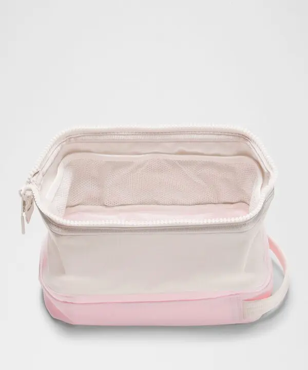 Lululemon Dual-compartment Toiletry Bag - Light Ivory/pink Pearl