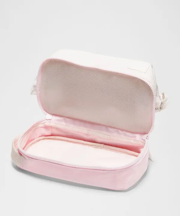 Lululemon Dual-compartment Toiletry Bag - Light Ivory/pink Pearl