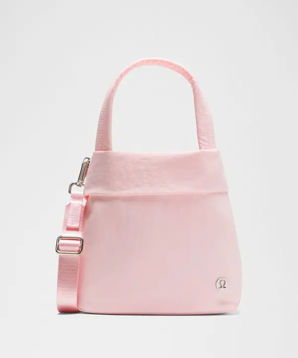 Lululemon On My Level Small Tote Bag - Pink Pearl/silver