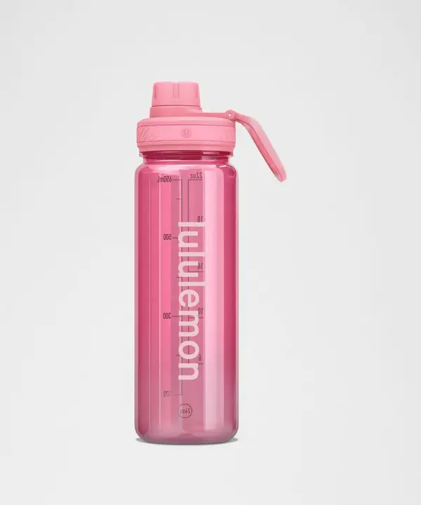 Lululemon Back To Life Clear Bottle 24oz - Candy Cloud/pink Pearl