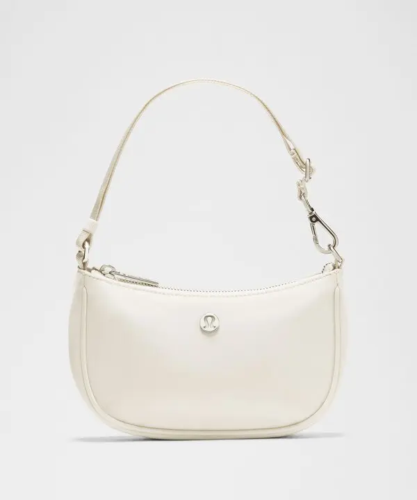 Lululemon City Essentials Mini Shoulder Bag - Light Ivory/silver