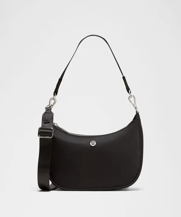 Lululemon City Essentials Small Shoulder Bag 3l - Black/silver