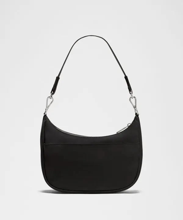 Lululemon City Essentials Small Shoulder Bag 3l - Black/silver