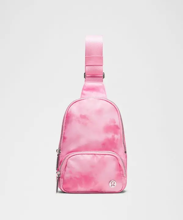 Lululemon Everywhere Sling Bag Small 2l - Smoothie Print Strawberry Multi/candy Cloud/silver