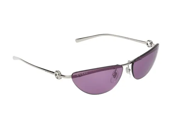 Gucci Cat-Eye Sunglasses In Silver Silver Violet - 31% Off  display picture 3