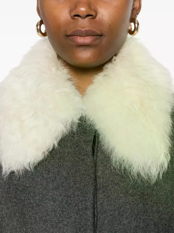 TOTEME Shearling-collar Jacket - Grey