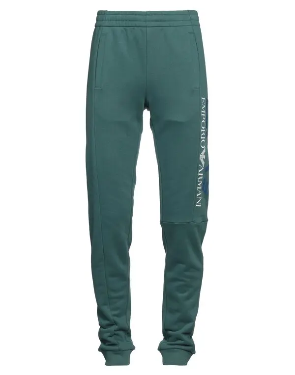 EA7 Pants Size Cotton, Polyester - Deep Teal