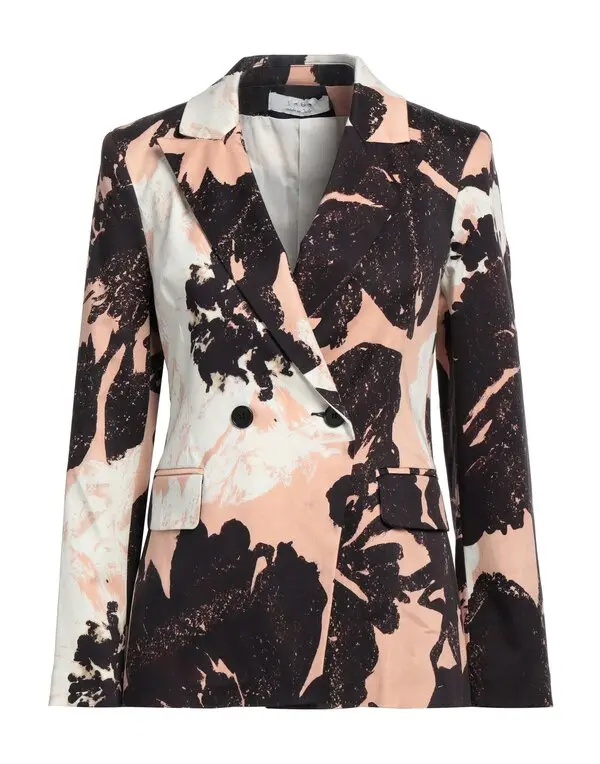 KAOS Twill Double-breasted Blazer - Pink