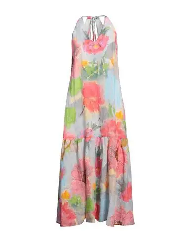 120% Lino Floral Maxi Dress