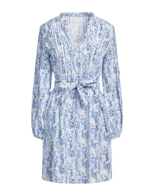 chinese dress ladies Square-neck linen flared midi dress main image 1