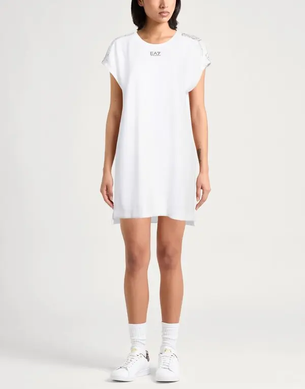 EA7 Mini T-shirt Dress - White