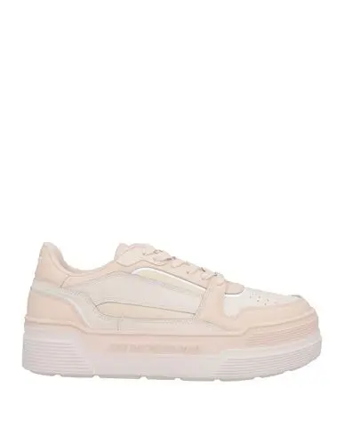 EA7 Sneakers In Leather And Polyamide - Light Pink