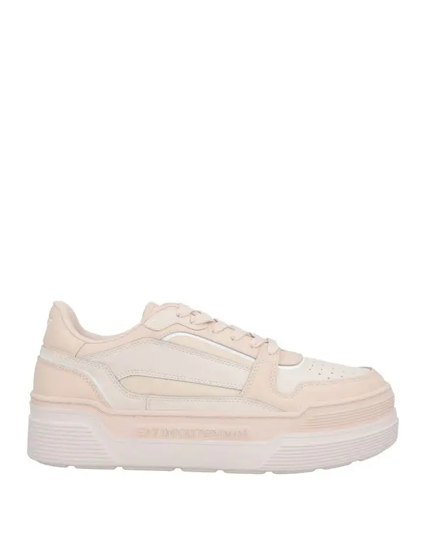 EA7 Sneakers In Leather And Polyamide - Pink
