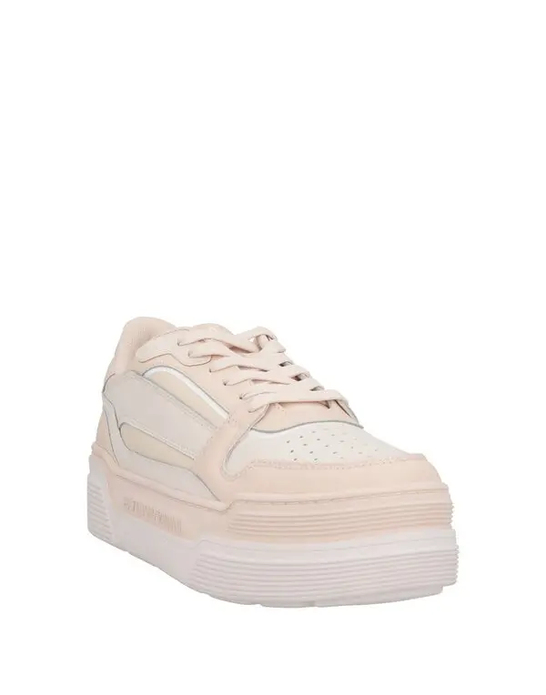 EA7 Sneakers In Leather And Polyamide - Pink