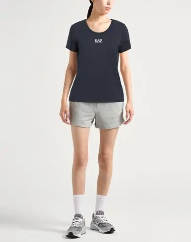 EA7 Cotton-blend T-shirt - Blue