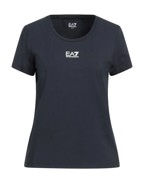 EA7 Cotton-blend T-shirt - Blue