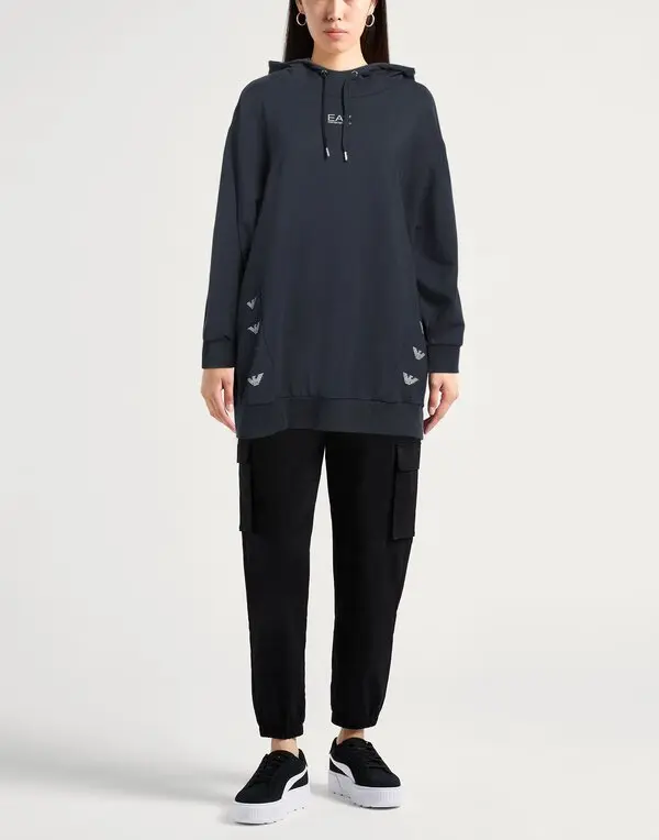 EA7 Organic Cotton Blend Jersey Sweatshirt