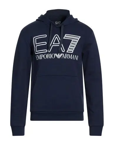 EA7 Cotton-elastane Blend Sweatshirt - Navy