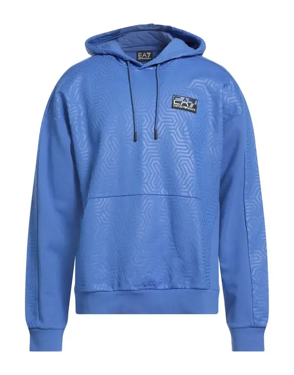 EA7 Hooded Sweatshirt With Logo Appliqu