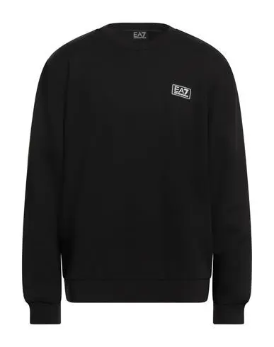 EA7 Sweatshirt In Cotton, Polyester, And Elastane - Black