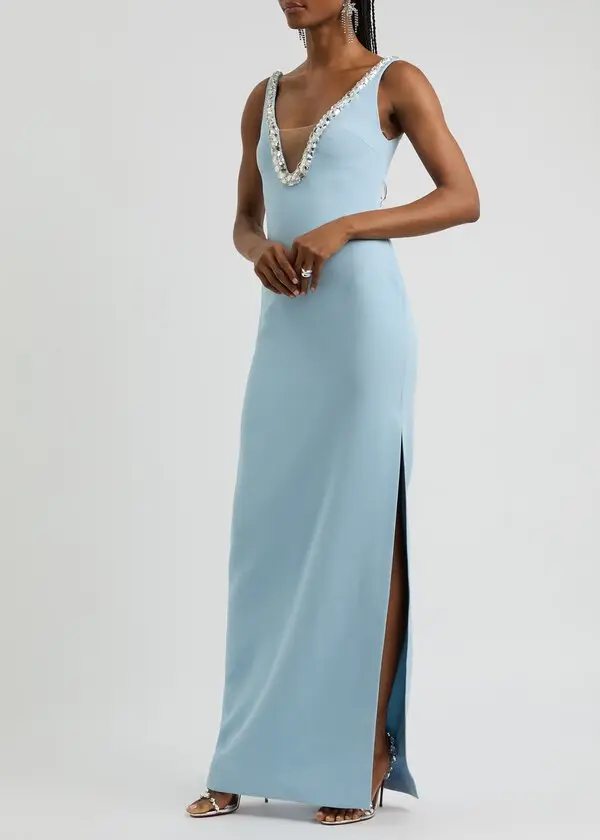 David Koma Crystal-embellished Gown